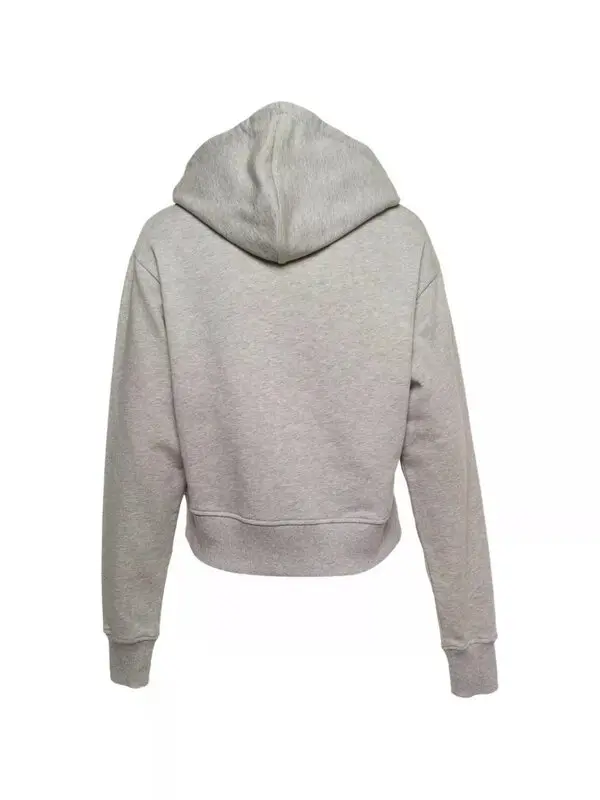Balmain Printed Cropped Hoodie