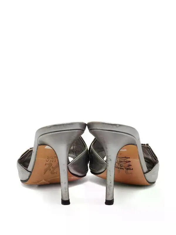 GINA Crystal-embellished Bow Sandals