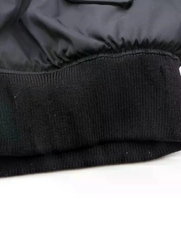 Prada Re-nylon Logo Plate Bomber Jacket