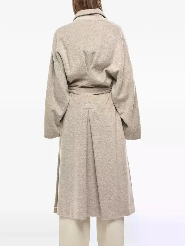 SUPER BLOND Belted Mohair Coat