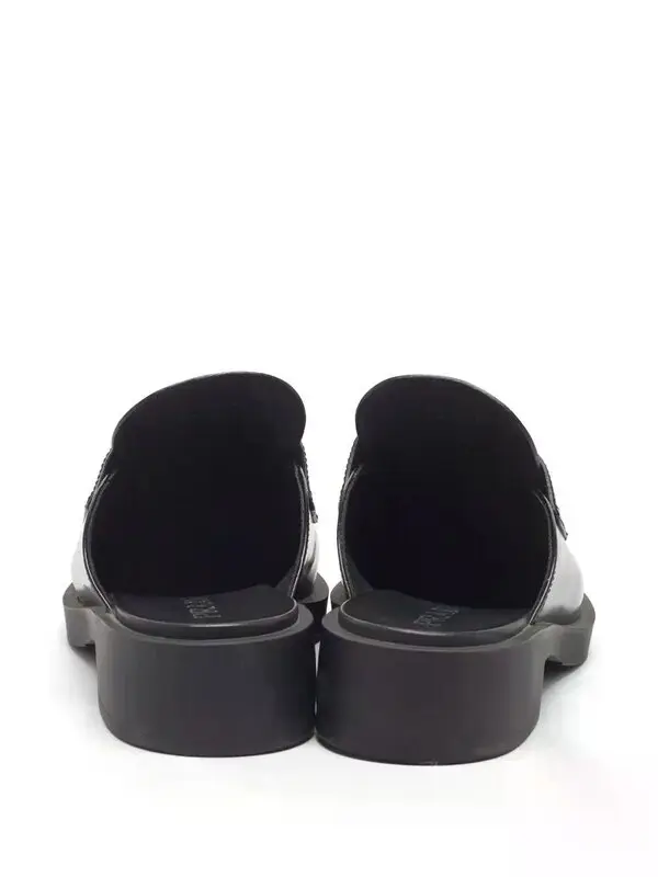 Prada Spazzolato Leather Mules