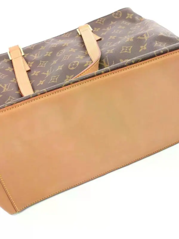 LOUIS VUITTON 2001 Cabas Mezzo Monogram Tote Bag - Brown