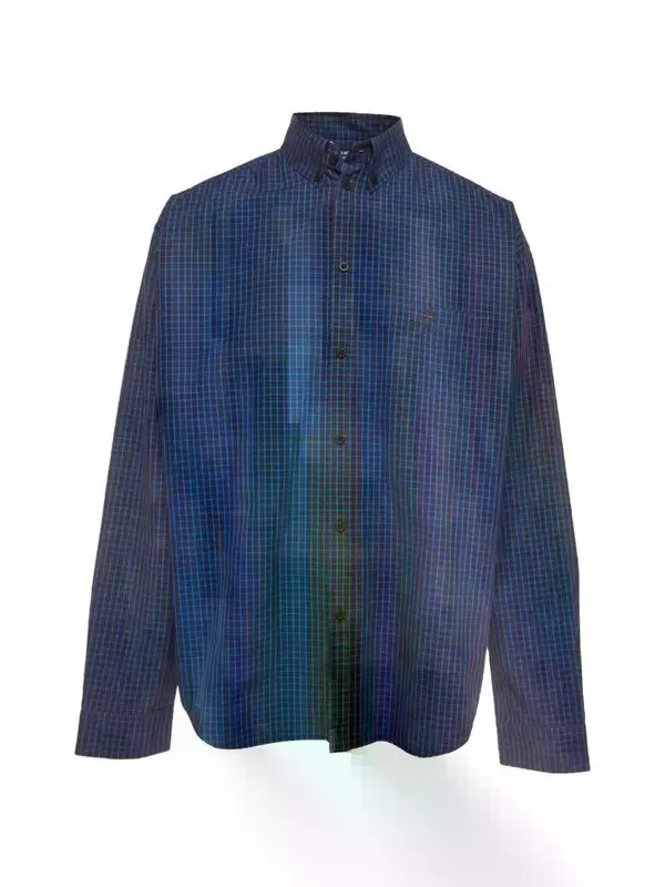 Balenciaga Plaid Button-down Shirt