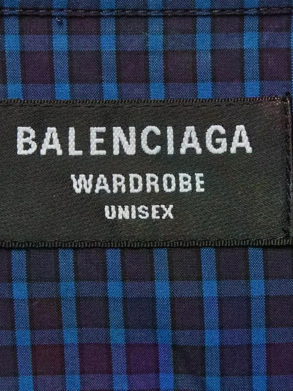 Balenciaga Plaid Button-down Shirt