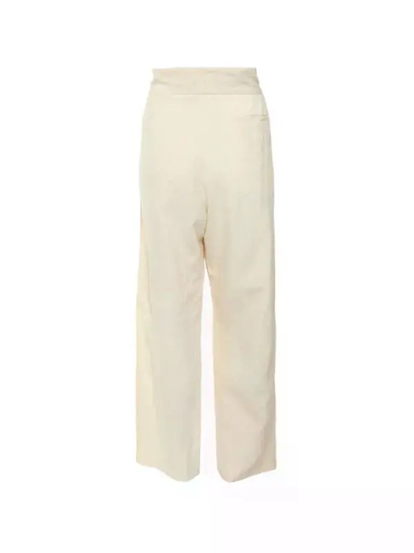 JIL SANDER Pleated Canvas Trousers