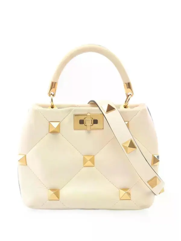 Valentino Garavani 2000s Small Roman Stud Tote Bag