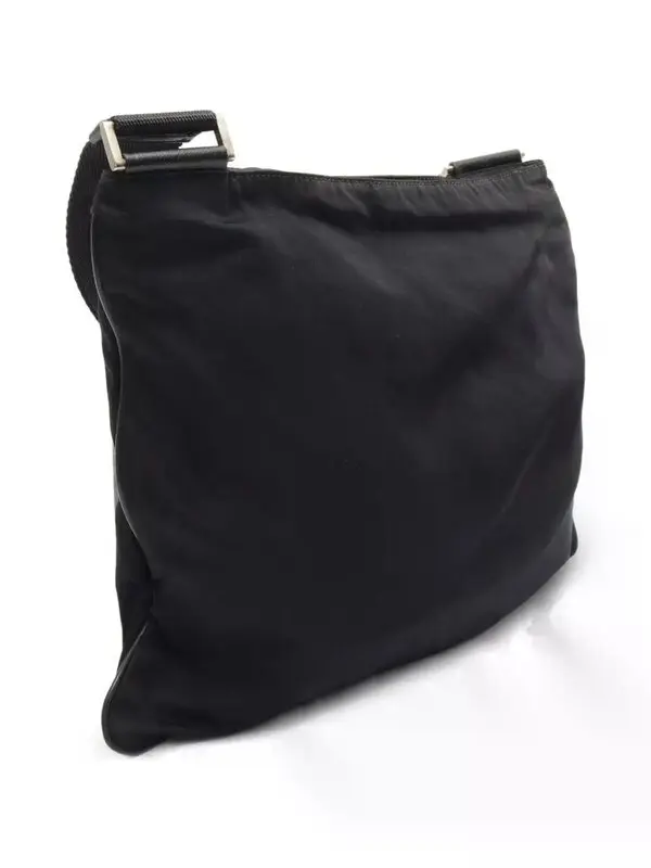 Prada Triangle-logo Shoulder Bag - Black