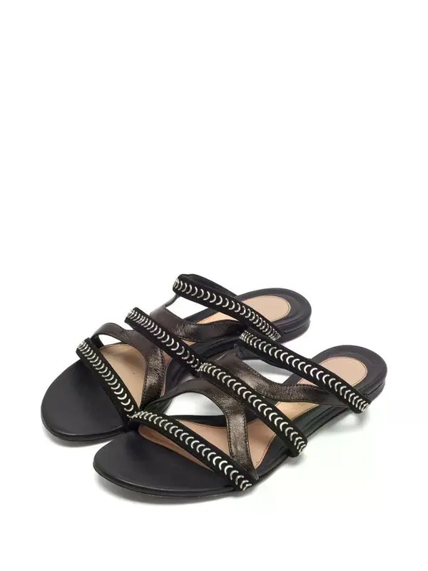 Alexander McQueen Embellished Strappy Slide Sandals