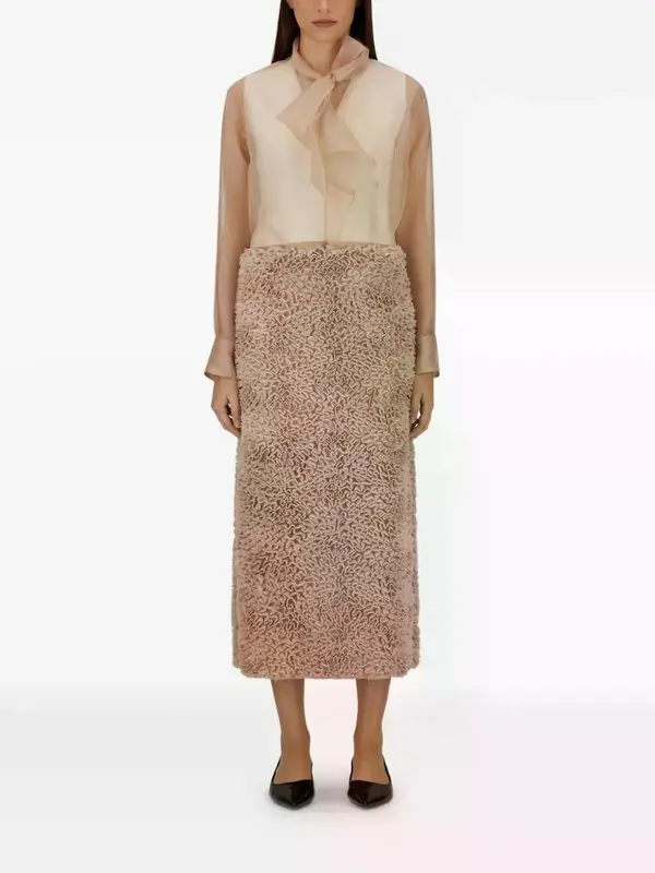Herno Gathered Midi Skirt