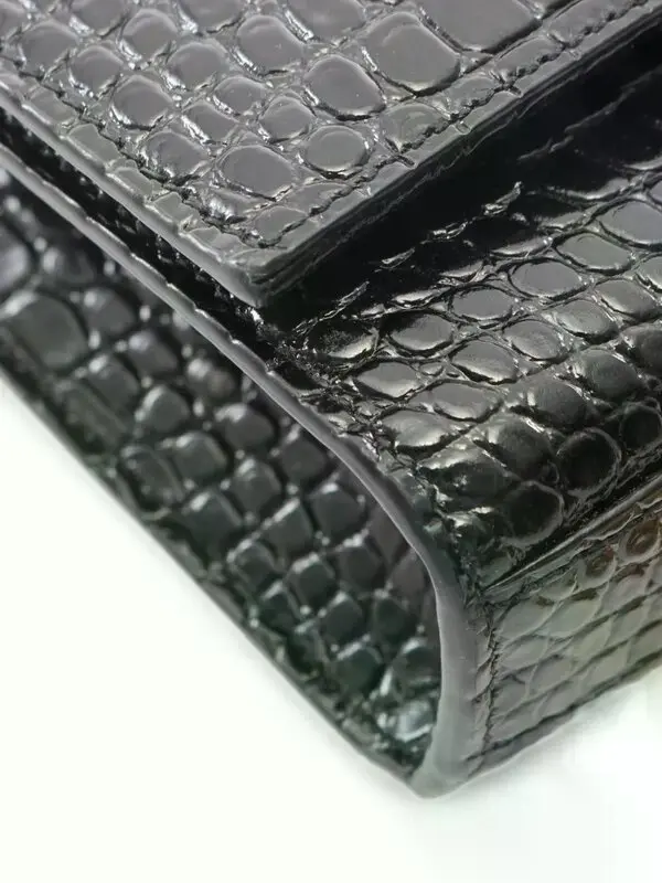 Saint Laurent 2010s Kate Croc-embossed Shoulder Bag