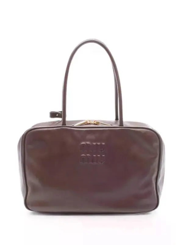 Miu Miu 2010s Beau Leather Tote Bag