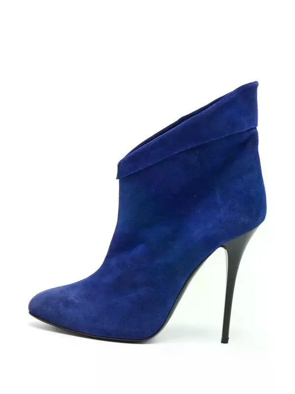 GIUSEPPE ZANOTTI Suede Ankle Boots - Blue