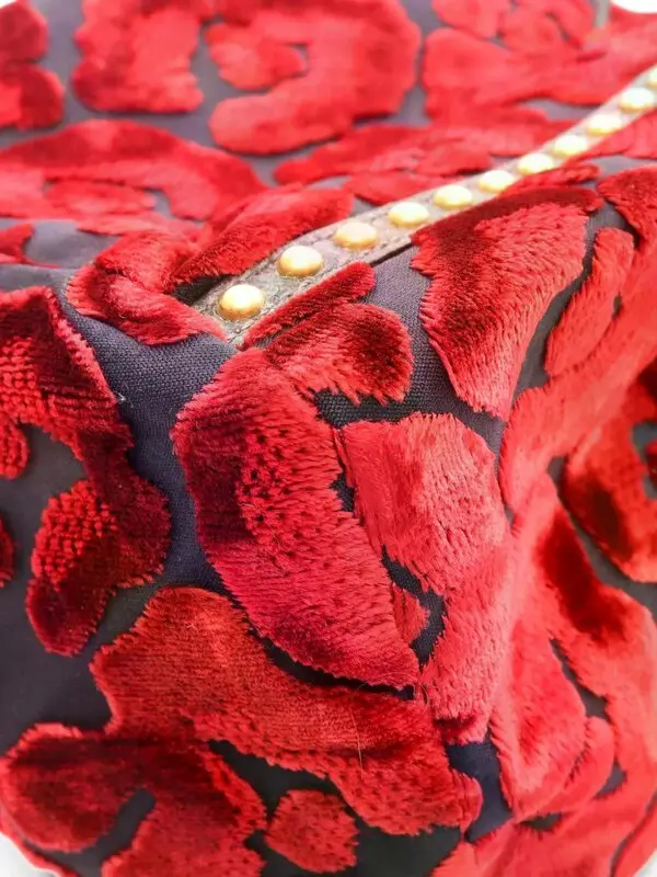 Prada 2010s Floral-print Studded Handbag