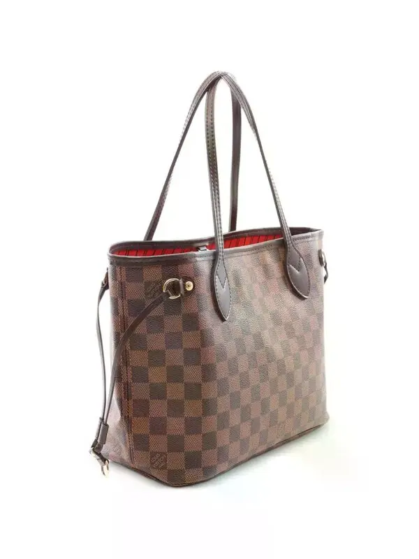 LOUIS VUITTON 2014 Neverfull Pm Damier Ebene Tote Bag - Brown