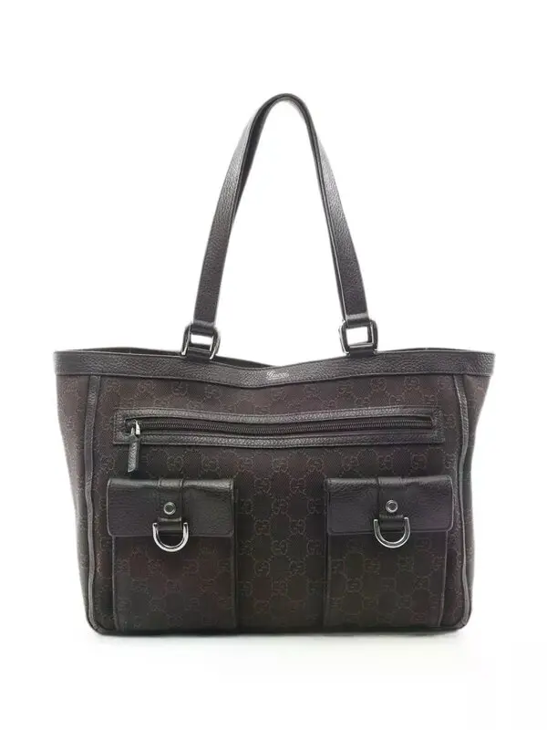 Gucci 2000s Abby Gg Pattern Tote Bag
