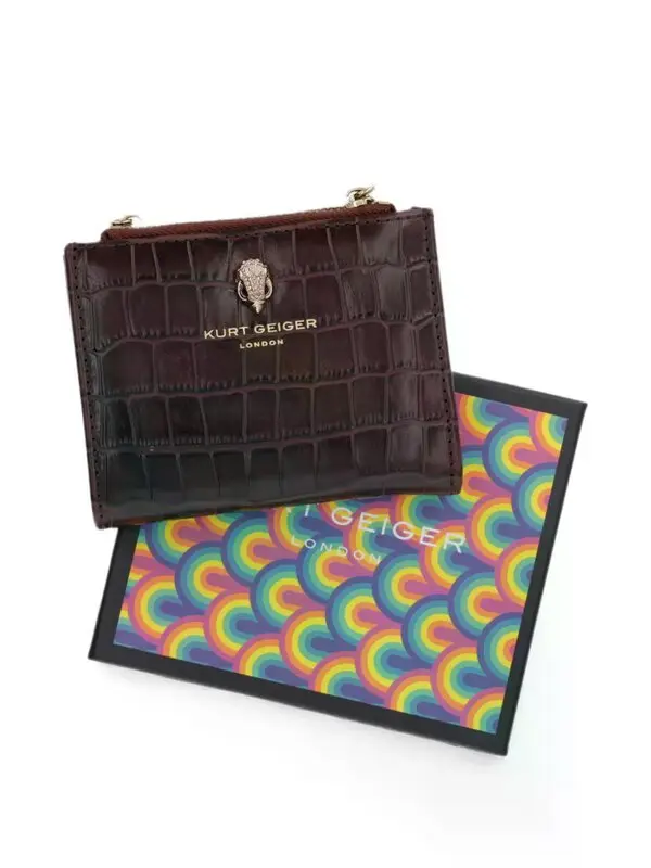 Kurt Geiger Croc-effect Eagle Wallet