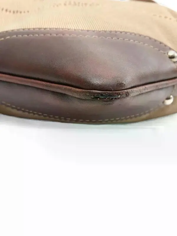 Prada 2000s Mide Logo Jacquard Shoulder Bag