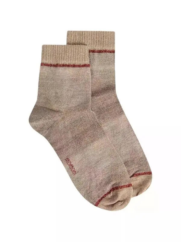 Momoni Rojo Melange Socks