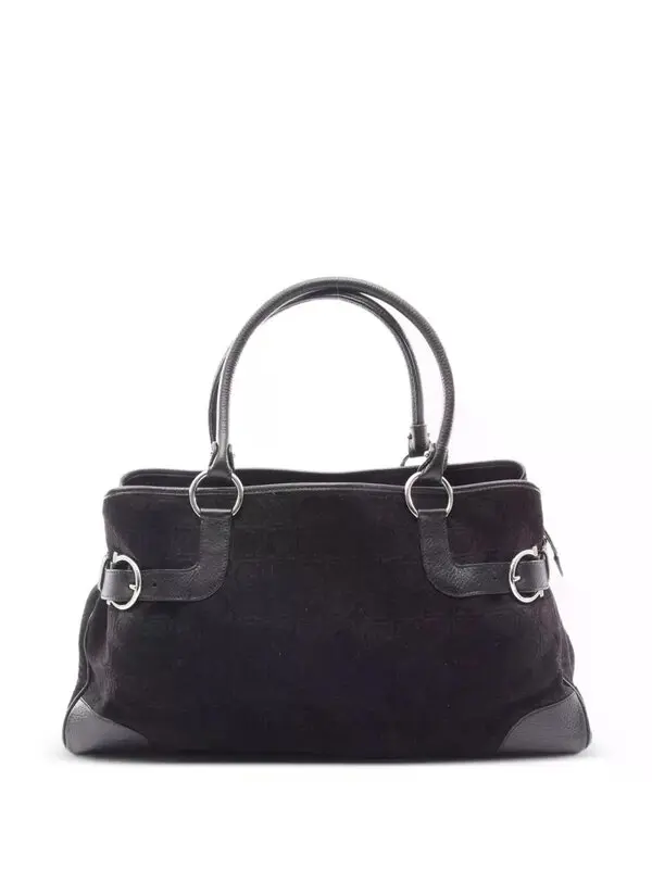 FERRAGAMO Gancini Tote Bag - Black