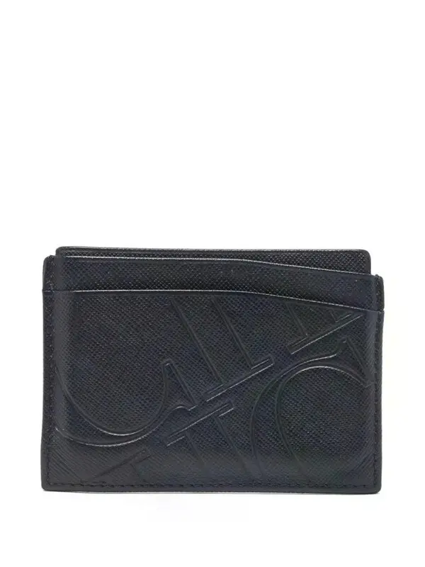 Carolina Herrera Logo-pattern Leather Card Holder