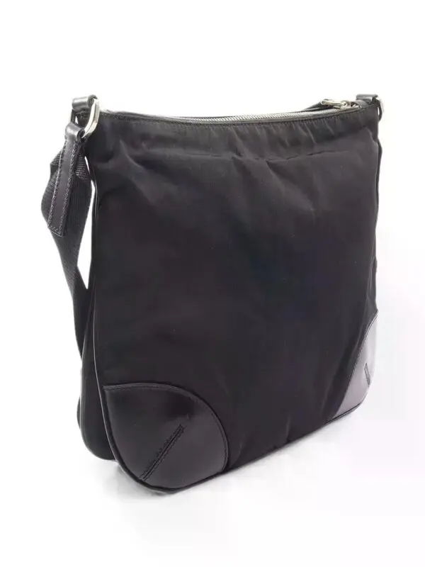 Prada 2010s Triangle Logo Shoulder Bag