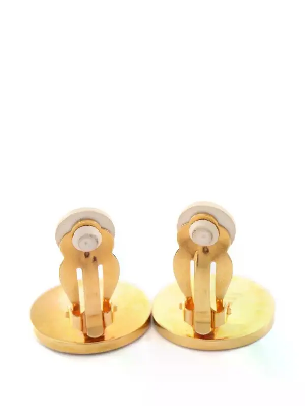 Hermès Corozo Nut Clip-on Earrings