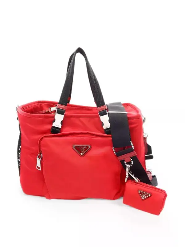 Prada 2010s Re-nylon Pet Bag - Red