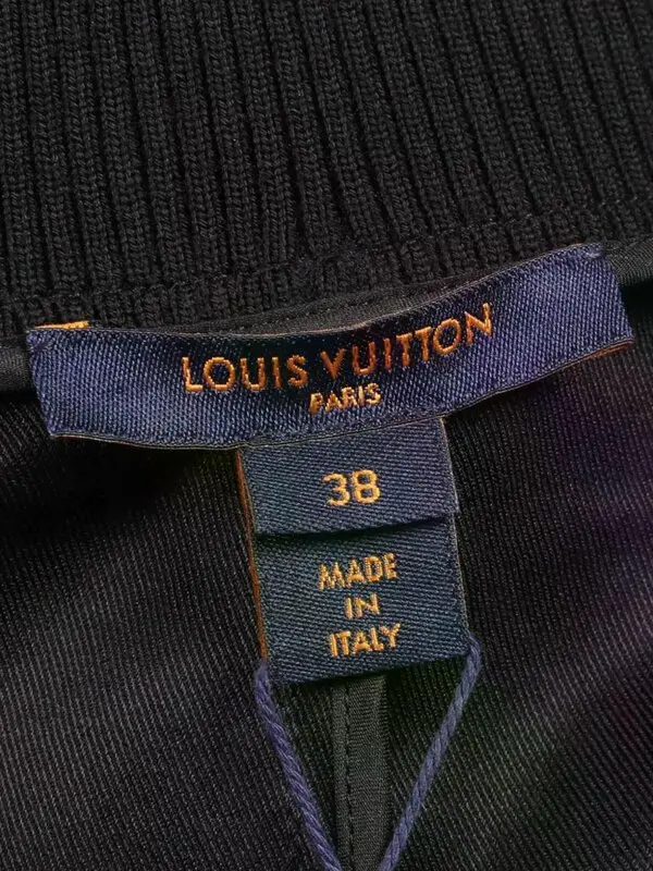 LOUIS VUITTON 2010s Puff-sleeve Zip-up Mini Dress
