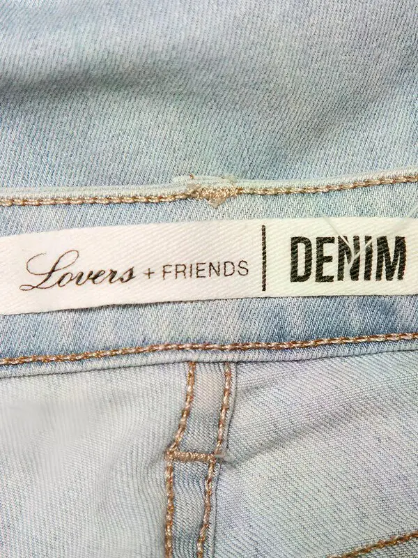 LOVERS AND FRIENDS Distressed Straight-leg Trousers