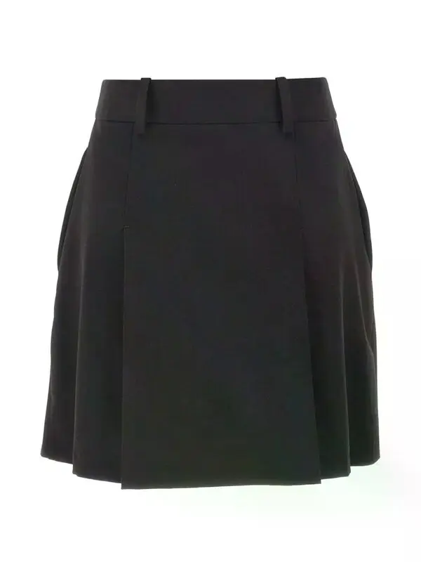 KAOS Dart-detail Mini Plated Skirt