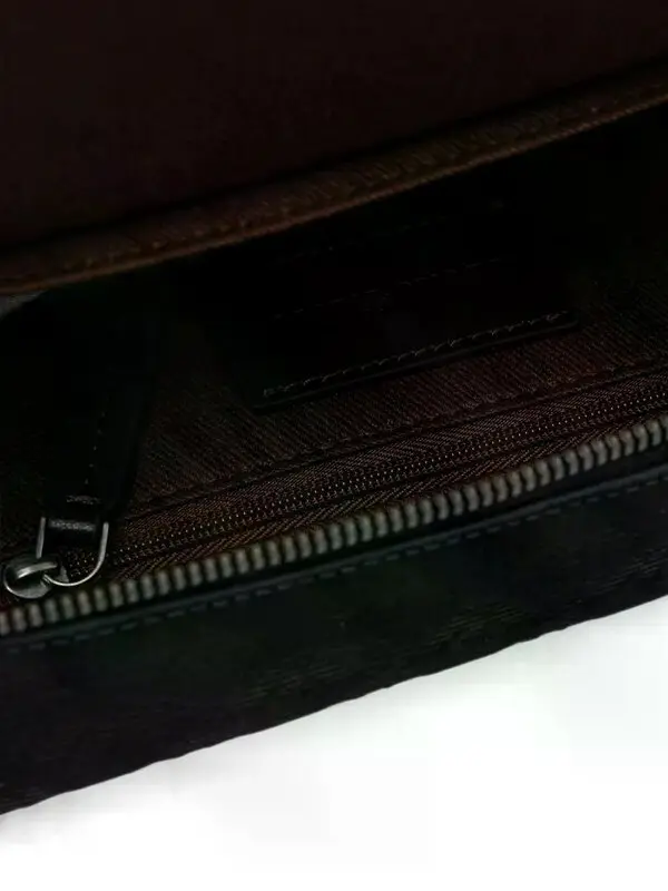 Emporio Armani Textured Leather Cross Body Camera Bag