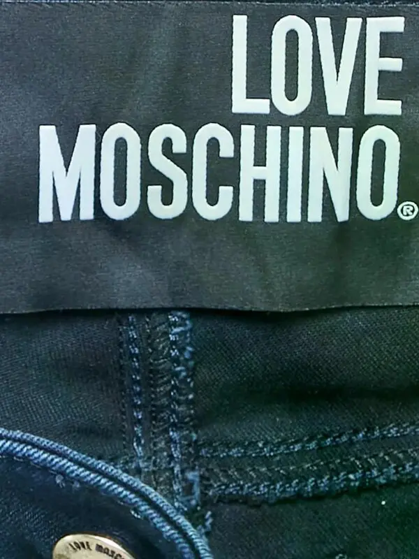 Moschino Distressed Tapered Jeans