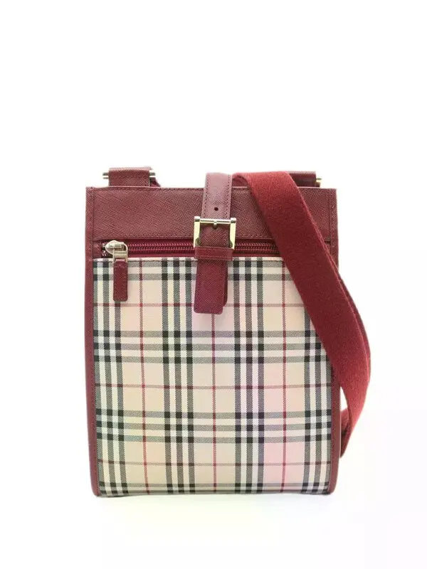 Burberry 2000s Nova Check Canvas Crossbody Bag