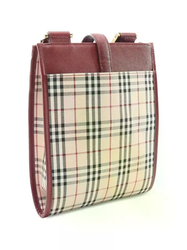 Burberry Nova Check Canvas Crossbody Bag - Neutrals