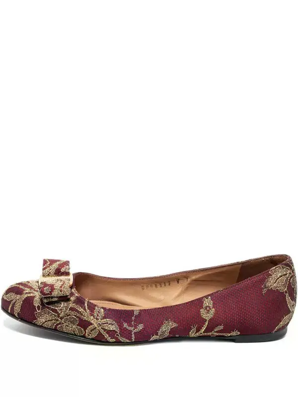 FERRAGAMO Bow-detailed Ballet Flats