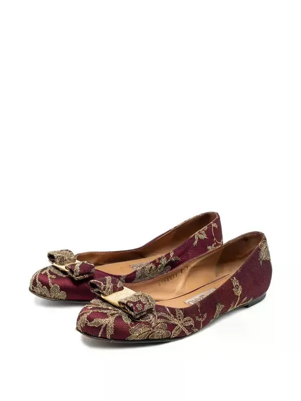 FERRAGAMO Bow-detailed Ballet Flats