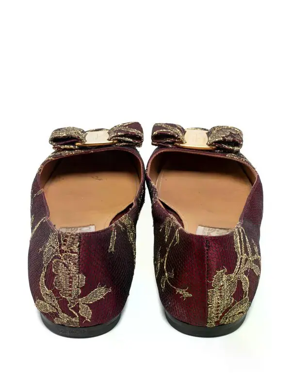 FERRAGAMO Bow-detailed Ballet Flats