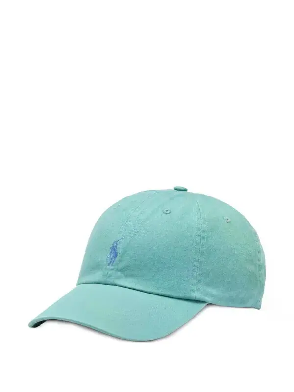 Ralph Lauren Logo Embroidered Cotton Cap - Green