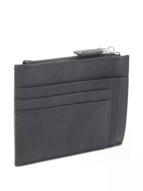 Prada 2020s Saffiano Triangle-logo Card Case