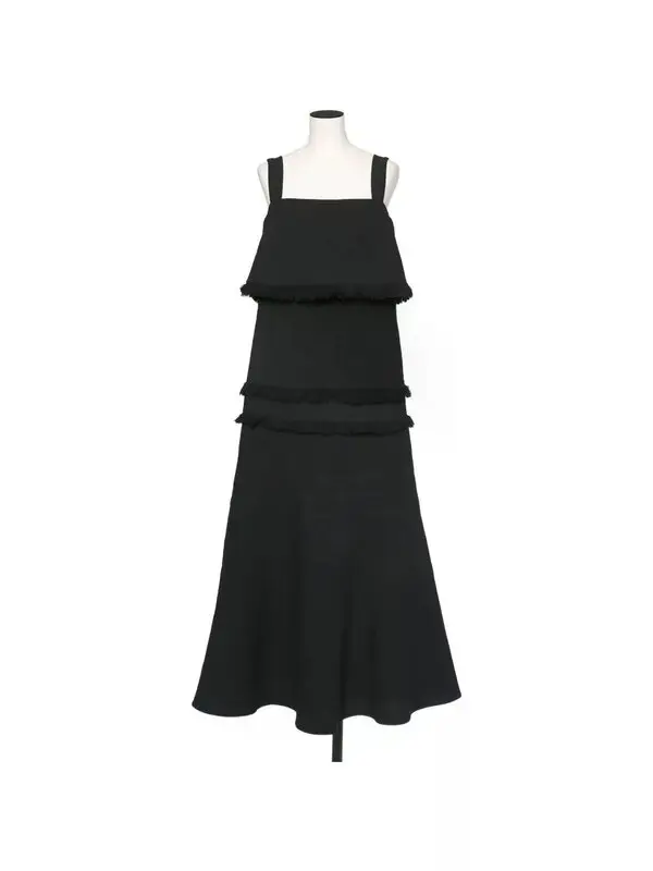 MULLER OF YOSHIOKUBO Fin Tiered Maxi Dress - Black