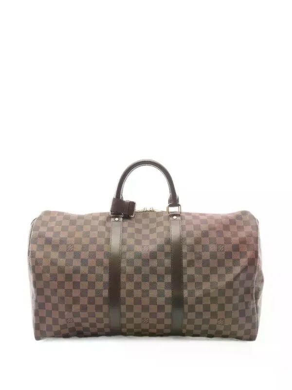 LOUIS VUITTON 2014 Keepall Damier Ebène Bag - Brown