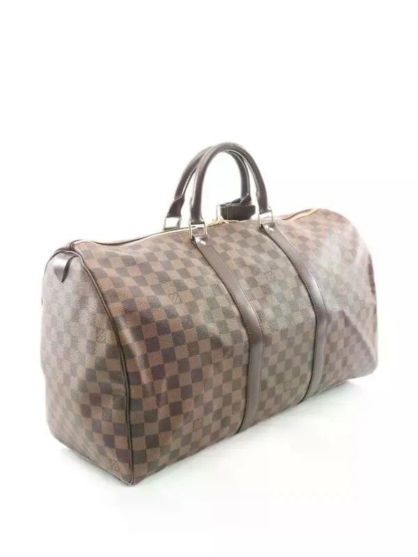 LOUIS VUITTON 2014 Keepall Damier Ebène Bag