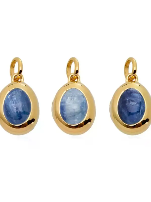 Monica Vinader September Birthstone Kyanite-embellished Locket Pendant