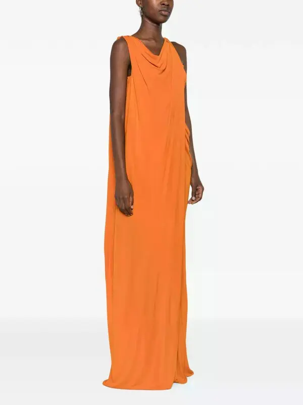 Alberta Ferretti Draped Cut-out Maxi Dress