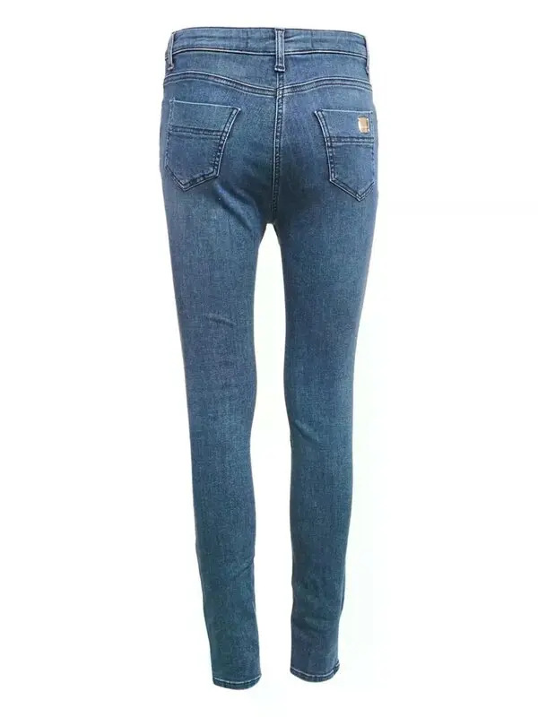 Elisabetta Franchi Distressed Hem Jeans