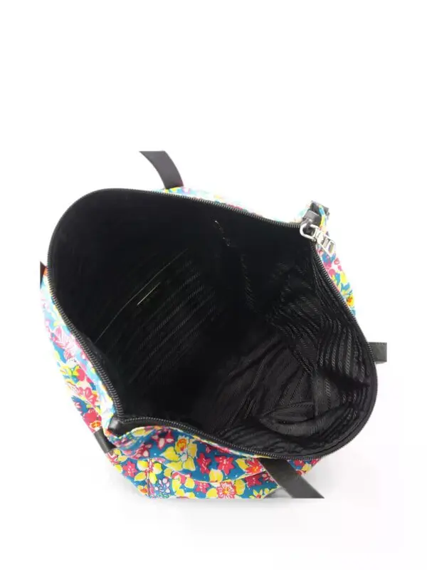 Prada 2010s Tessuto Stampat Floral Tote Bag
