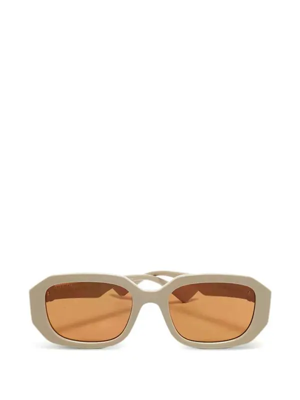 Gucci Beige Geometric Sunglasses