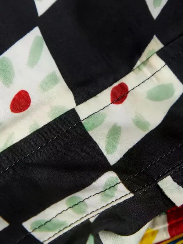 Dolce & Gabbana Carretto Print Shirt With Front Tie Detail