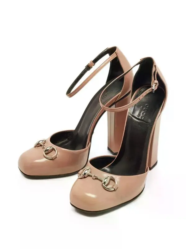 Gucci Horsebit Ankle-strap Pumps