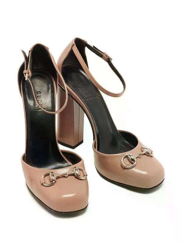 Gucci Horsebit Ankle-strap Pumps